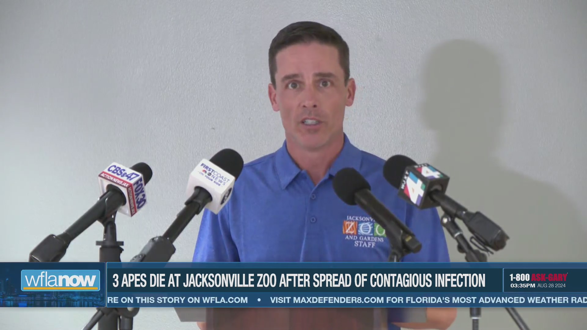 3 apes die at Jacksonville zoo after spread of contagious infection – WFLA