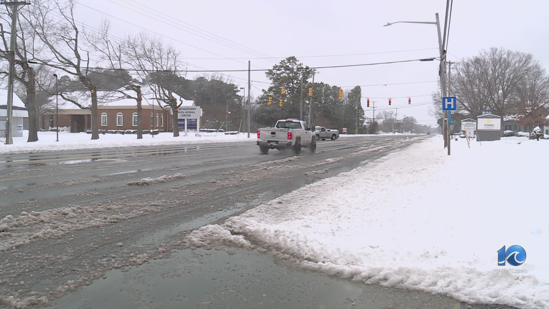 Elizabeth City begins cleanup from snow – WAVY.com
