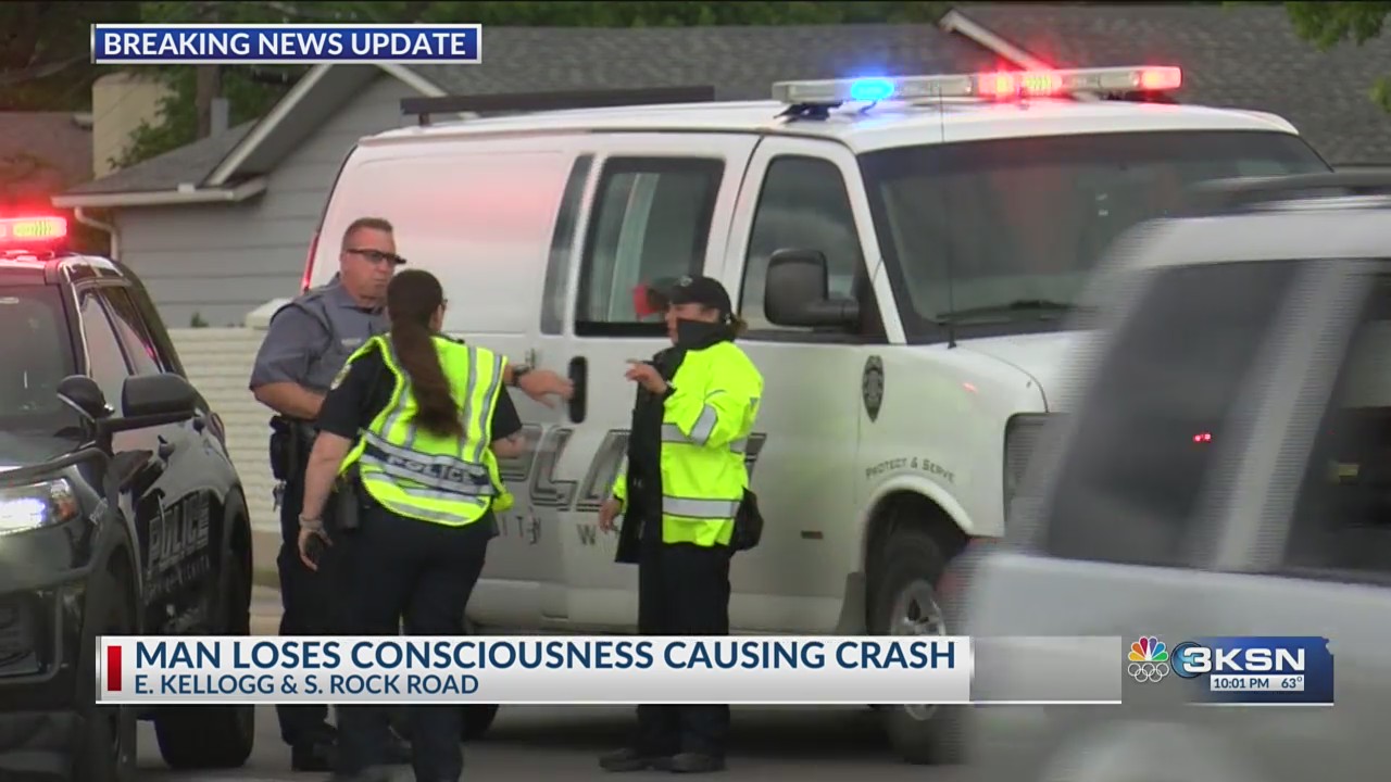 Driver loses consciousness, causes crash in east Wichita – KSN-TV