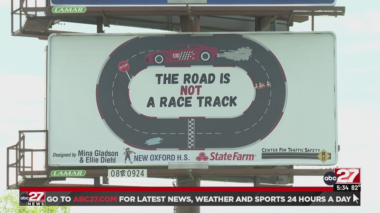 Student-designed traffic safety billboard unveiled in Adams County – ABC27