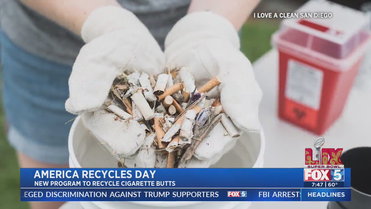 Recycling Cigarette Butts Into Products – FOX 5 San Diego & KUSI News