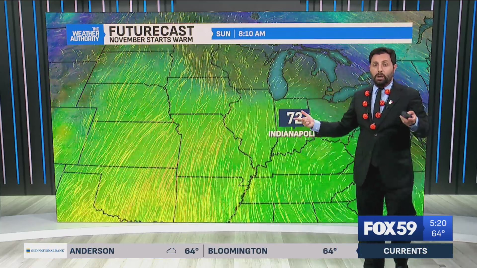 Rain moves out, November opens seasonable and sunny – Fox 59