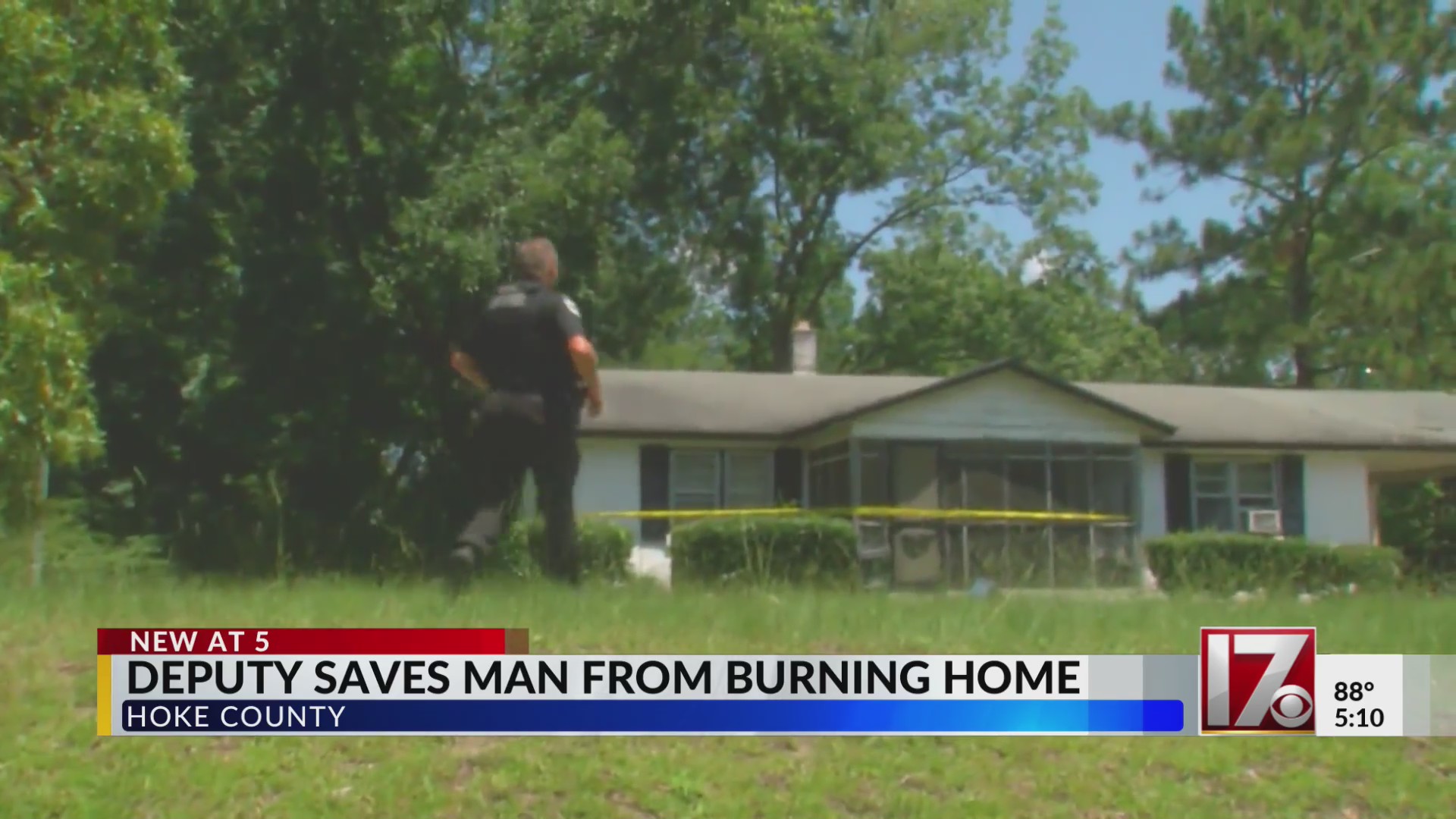 Hoke County deputy saves man from fire – CBS17.com