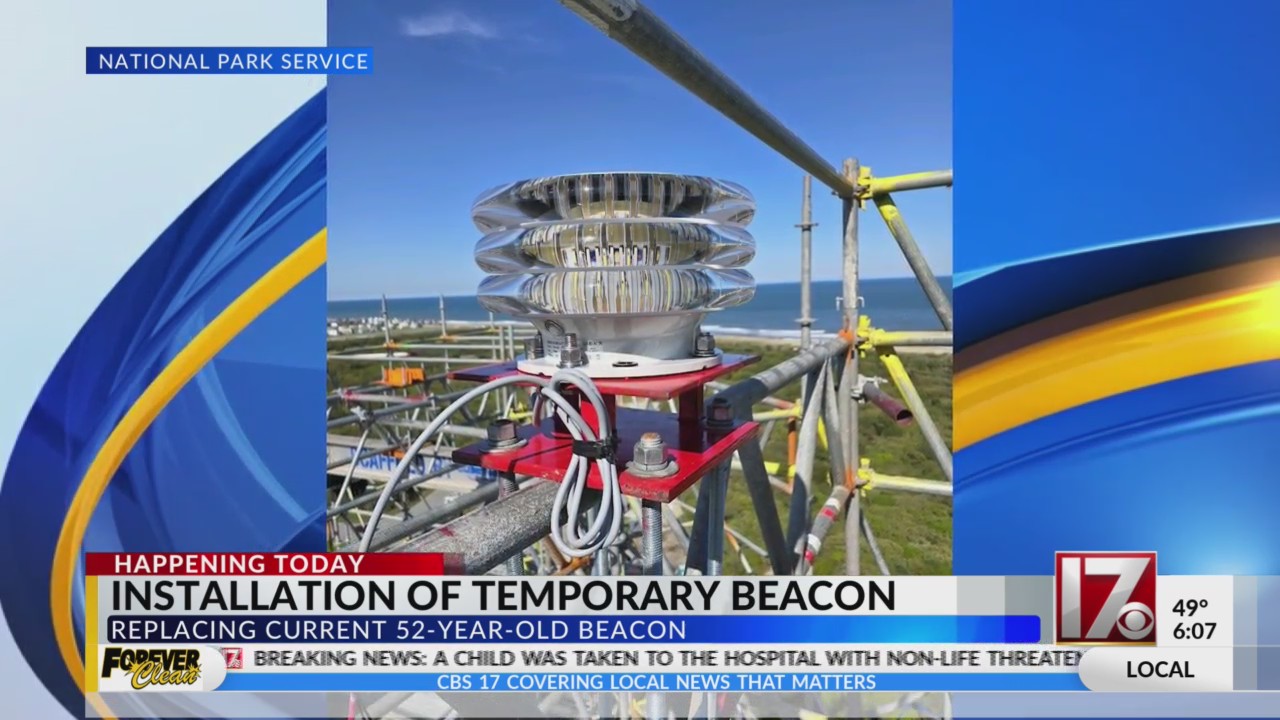 Cape Hatteras Lighthouse has temporary beacon installed – CBS17.com