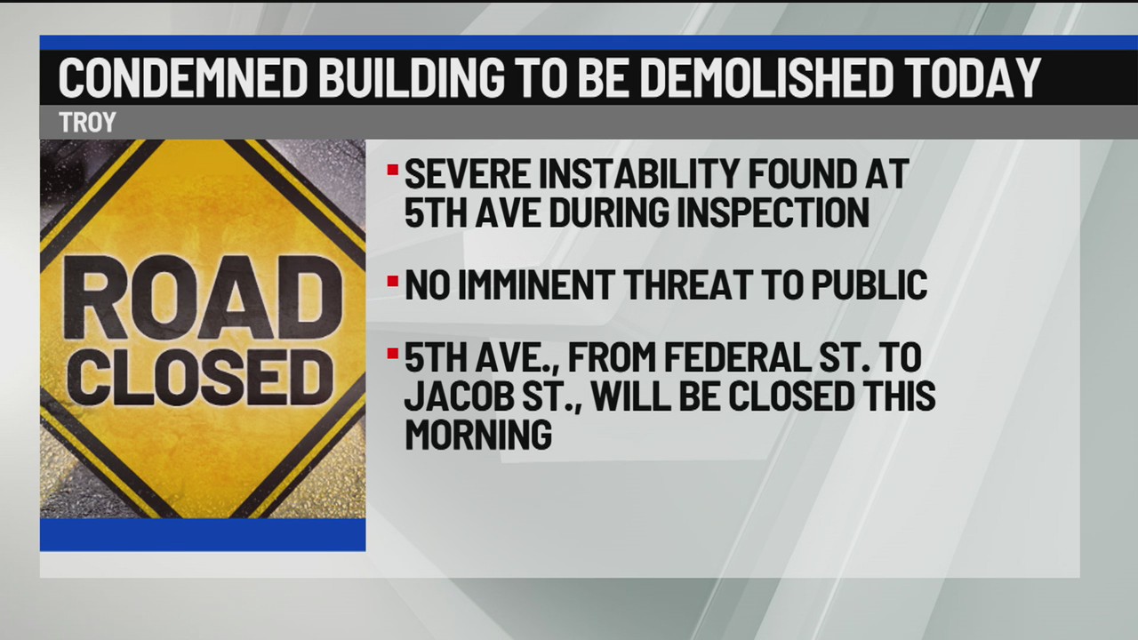 Condemned building to be demolished today – NEWS10 ABC