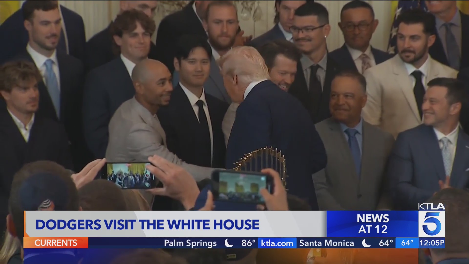 Trump honors World Series champion Dodgers – KGET 17 News