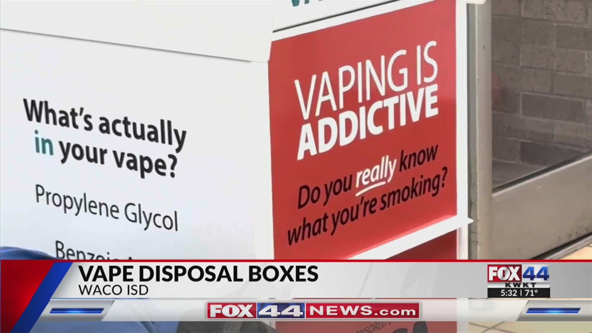 Vape device collection boxes coming to Waco ISD schools – KWKT – FOX 44