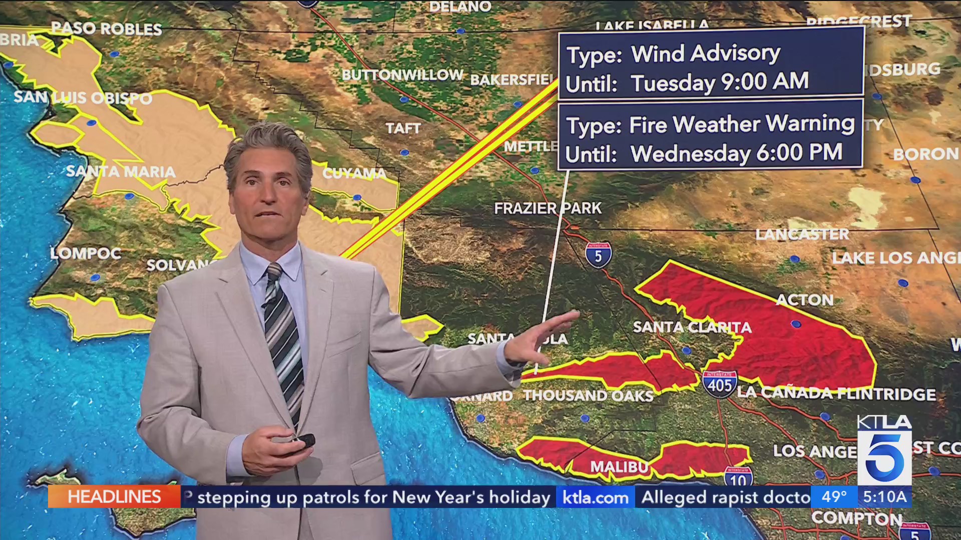 Santa Ana winds to bring dangerous fire conditions in SoCal – KTLA
