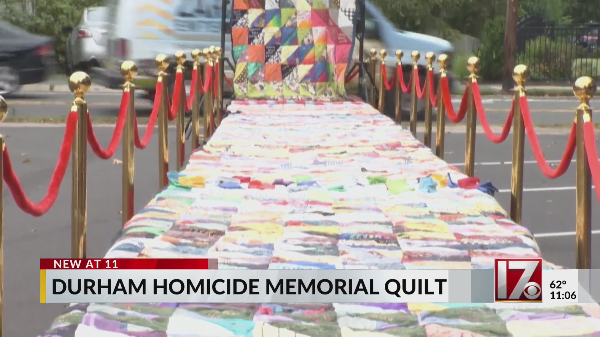 Durham anti-violence vigil features memorial quilt – CBS17.com