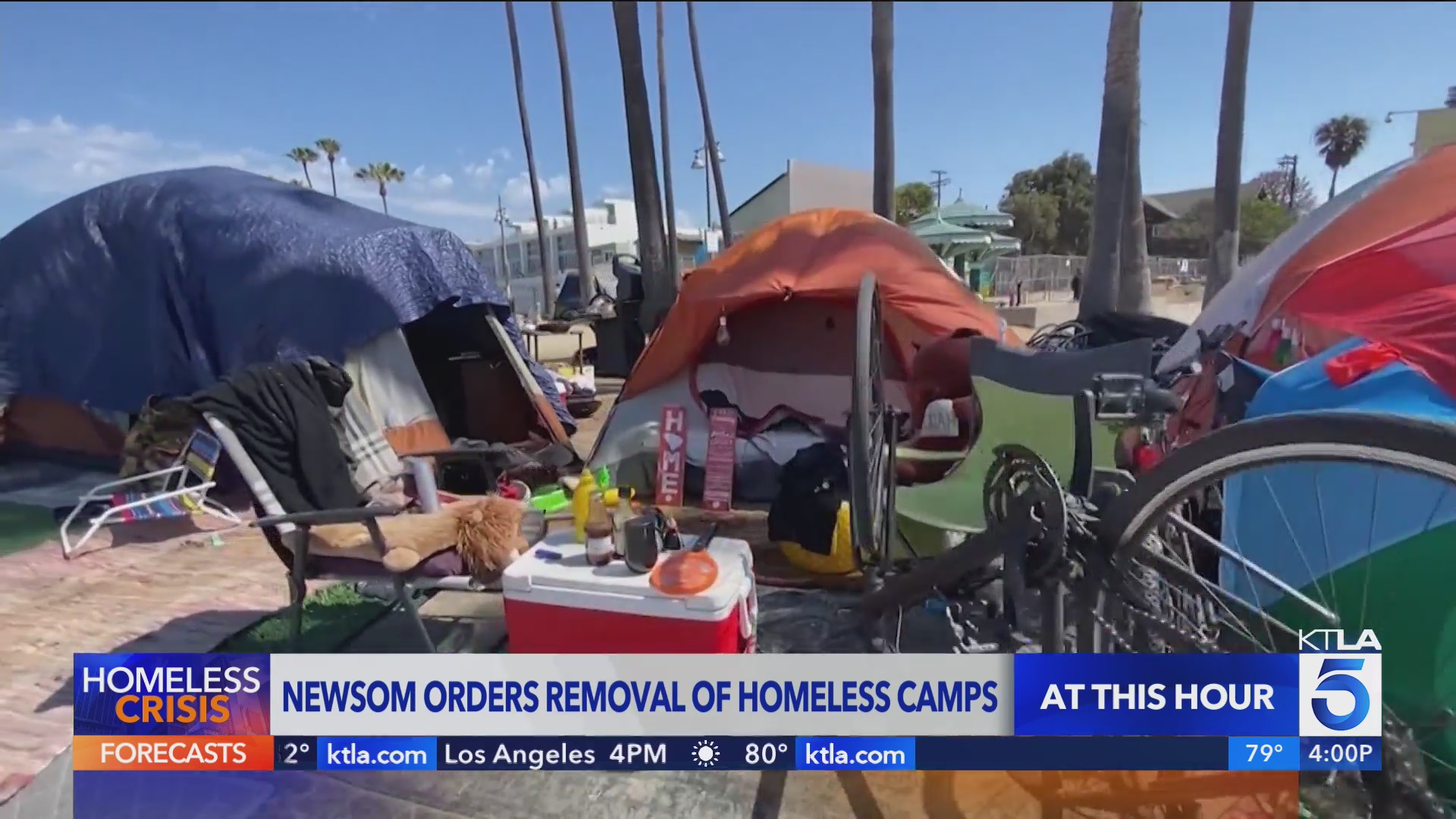 California Gov. Newsom orders removal of homeless encampments – KTLA