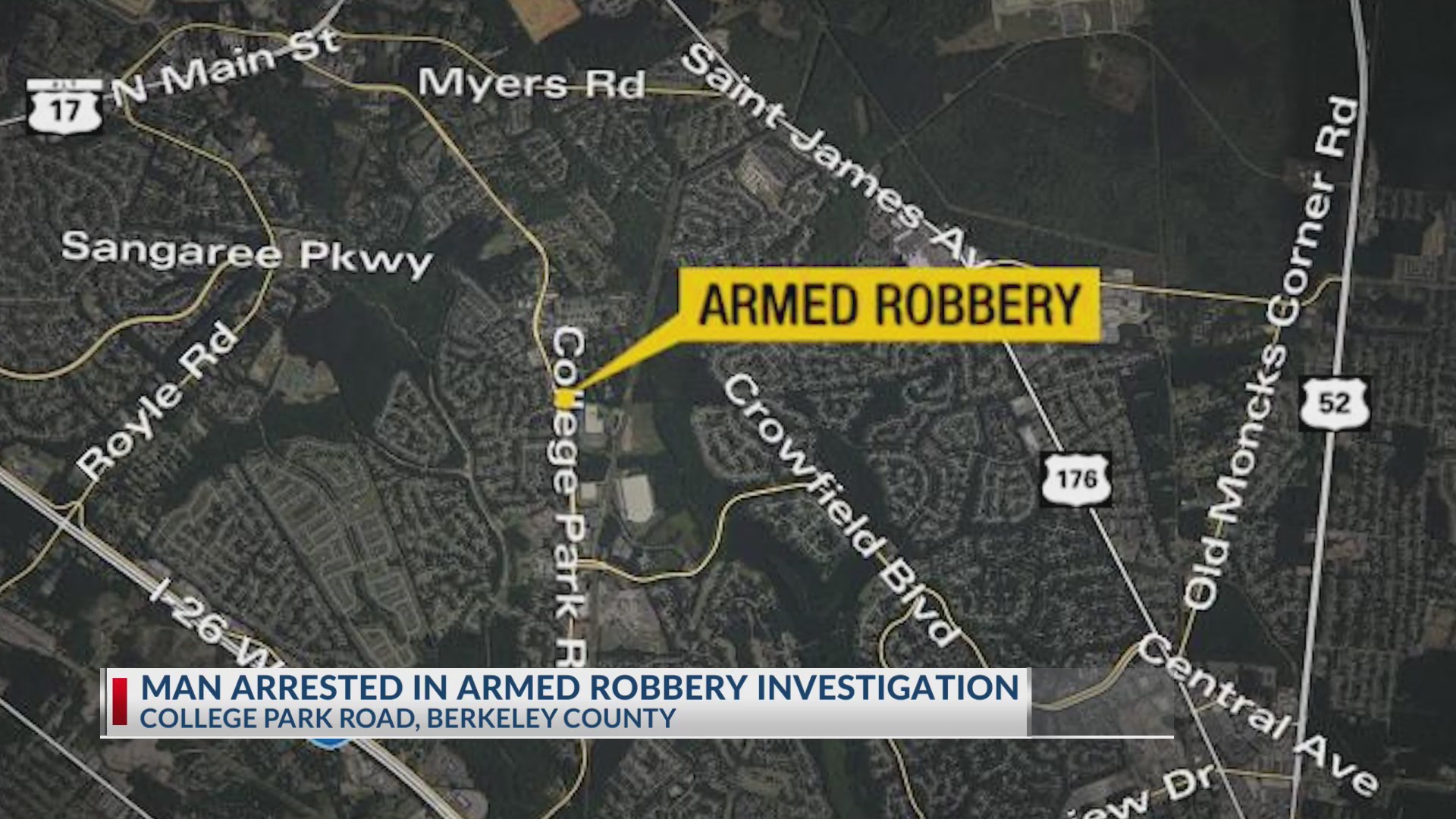Man arrested in College Park Road armed robbery – WCBD News 2