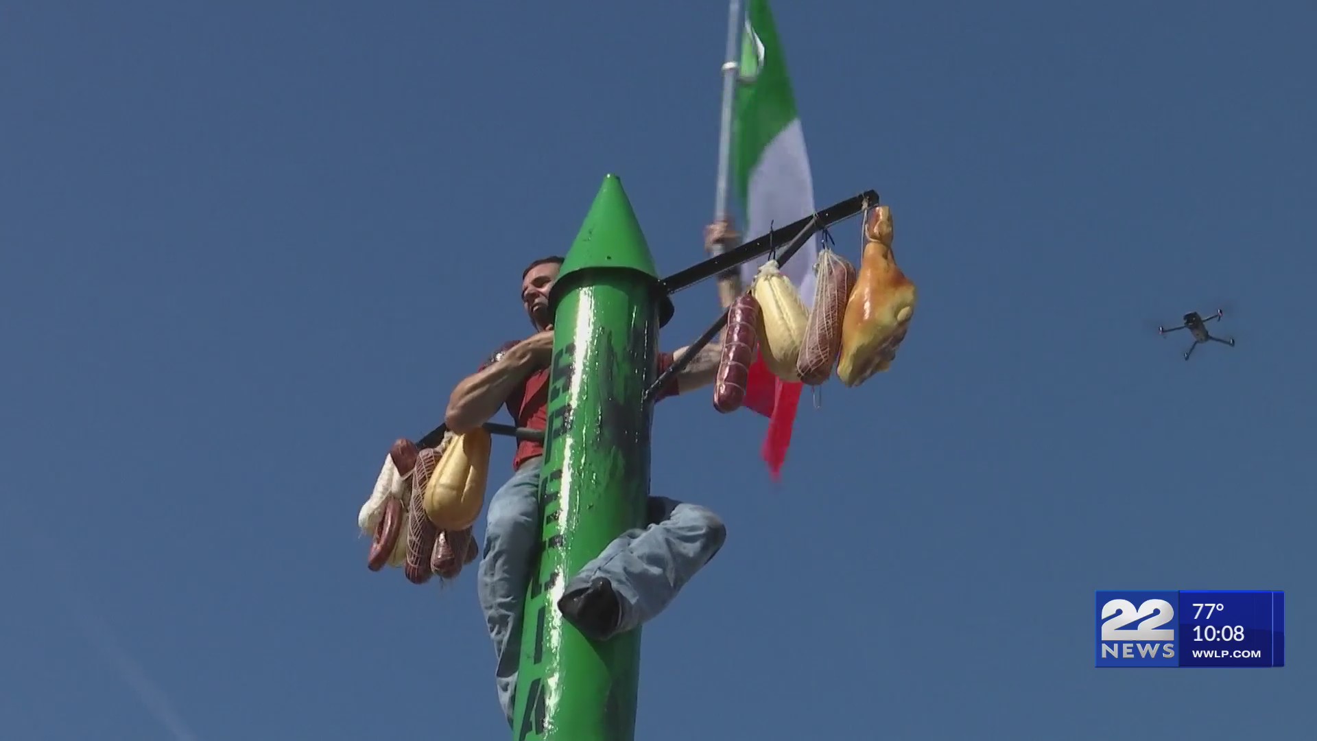 Grease pole competition brought large crowds to Springfield – WWLP