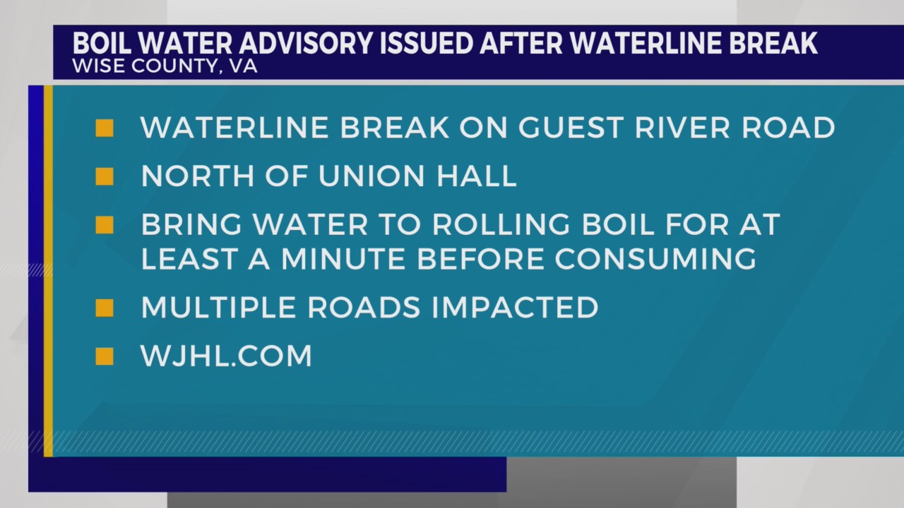 Wise County PSA issues Boil Water Advisory after waterline break – WJHL ...