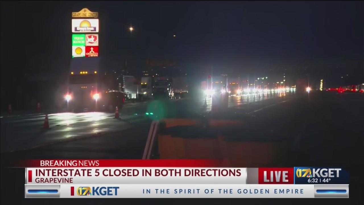 Winter weather closes Interstate 5 over the Grapevine – KGET 17 News