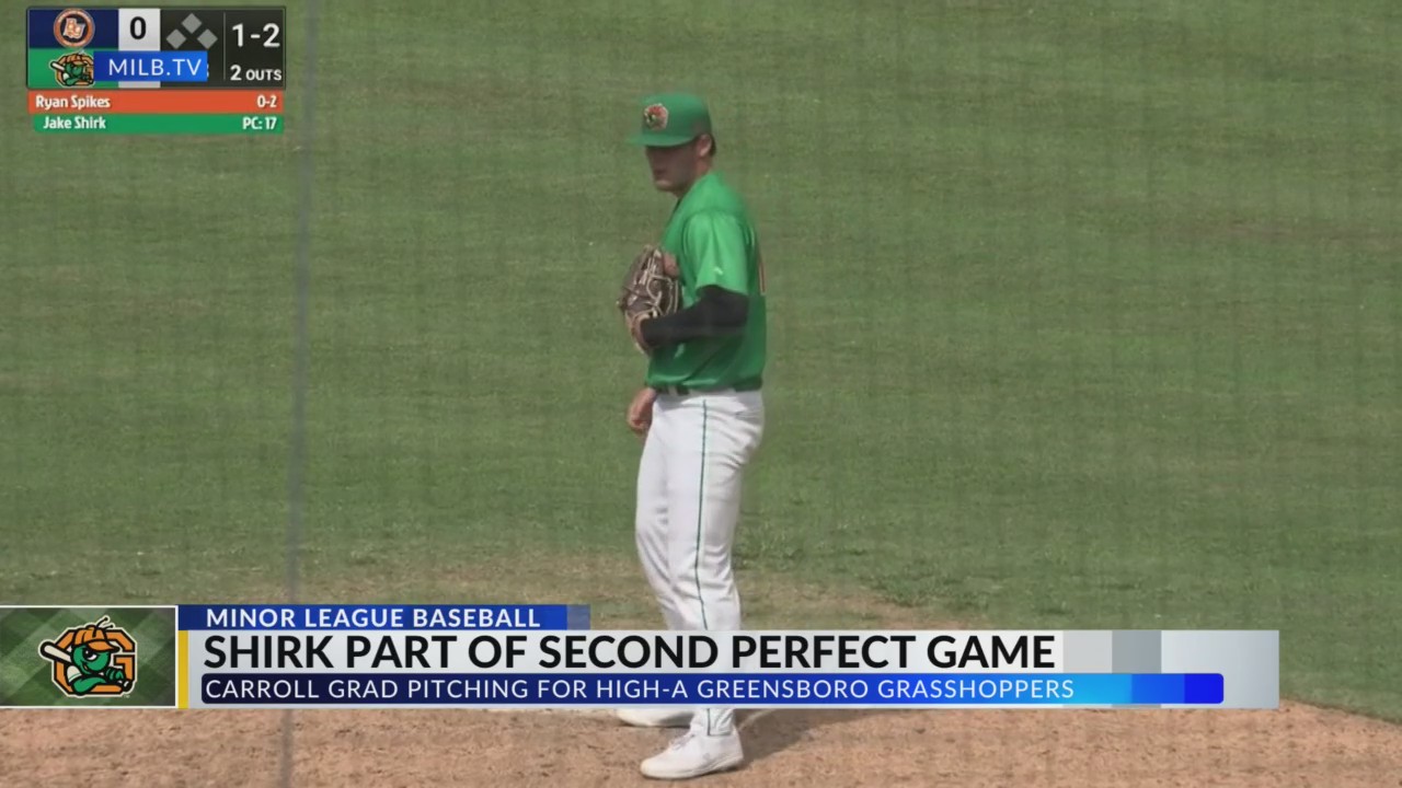 Carroll grad Jake Shirk part of second perfect game in two weeks for ...