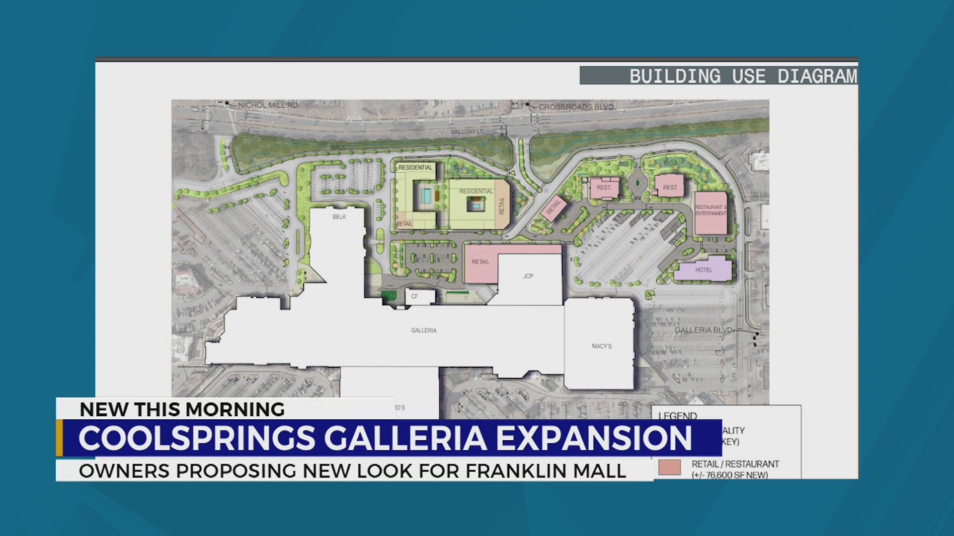 Redevelopment proposed for Cool Springs Galleria – WKRN News 2
