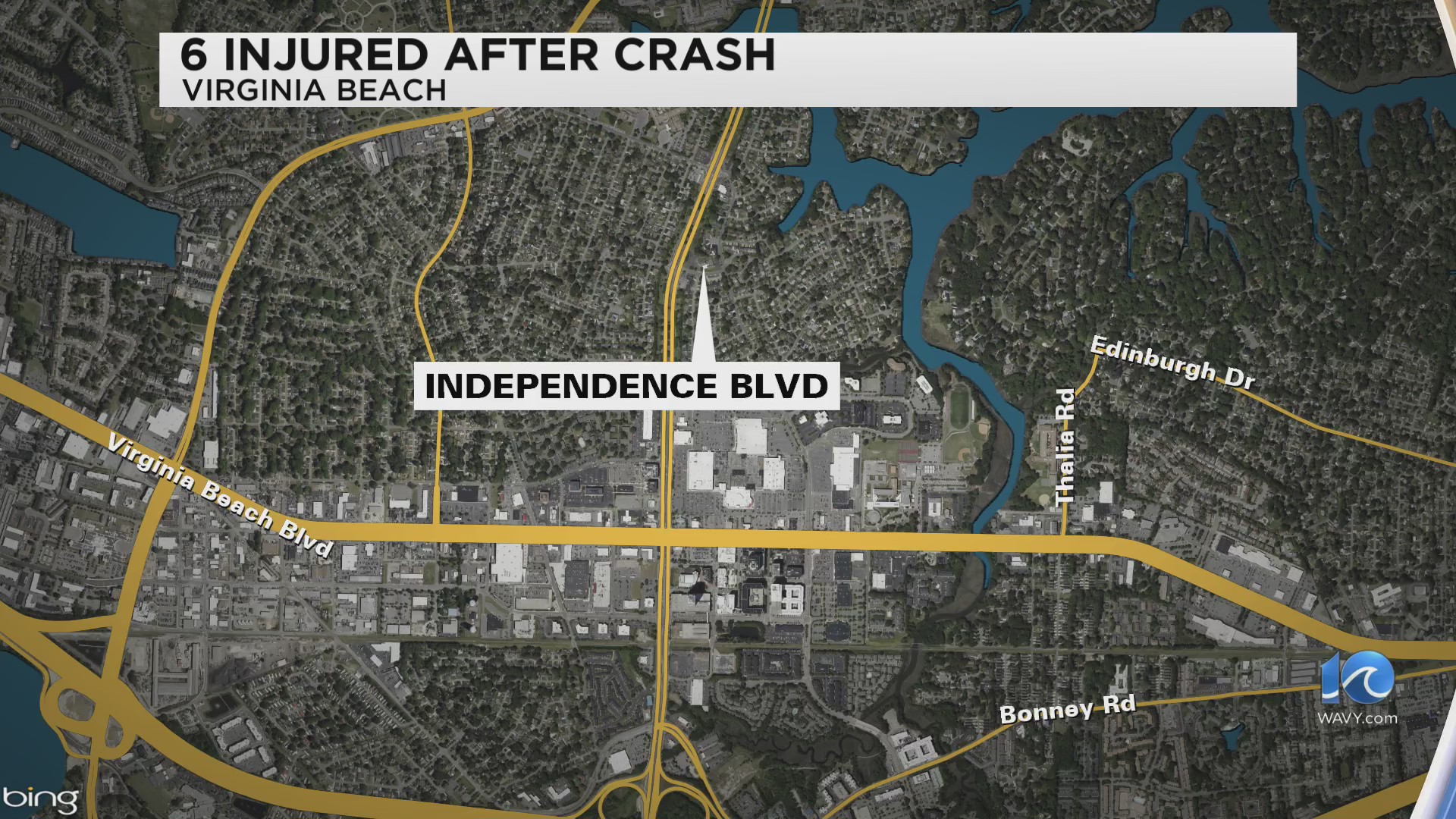 6 injured in Virginia Beach crash – WAVY.com