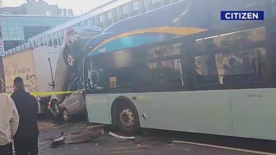 Eight injured during crash involving MTA bus in Brooklyn – PIX11