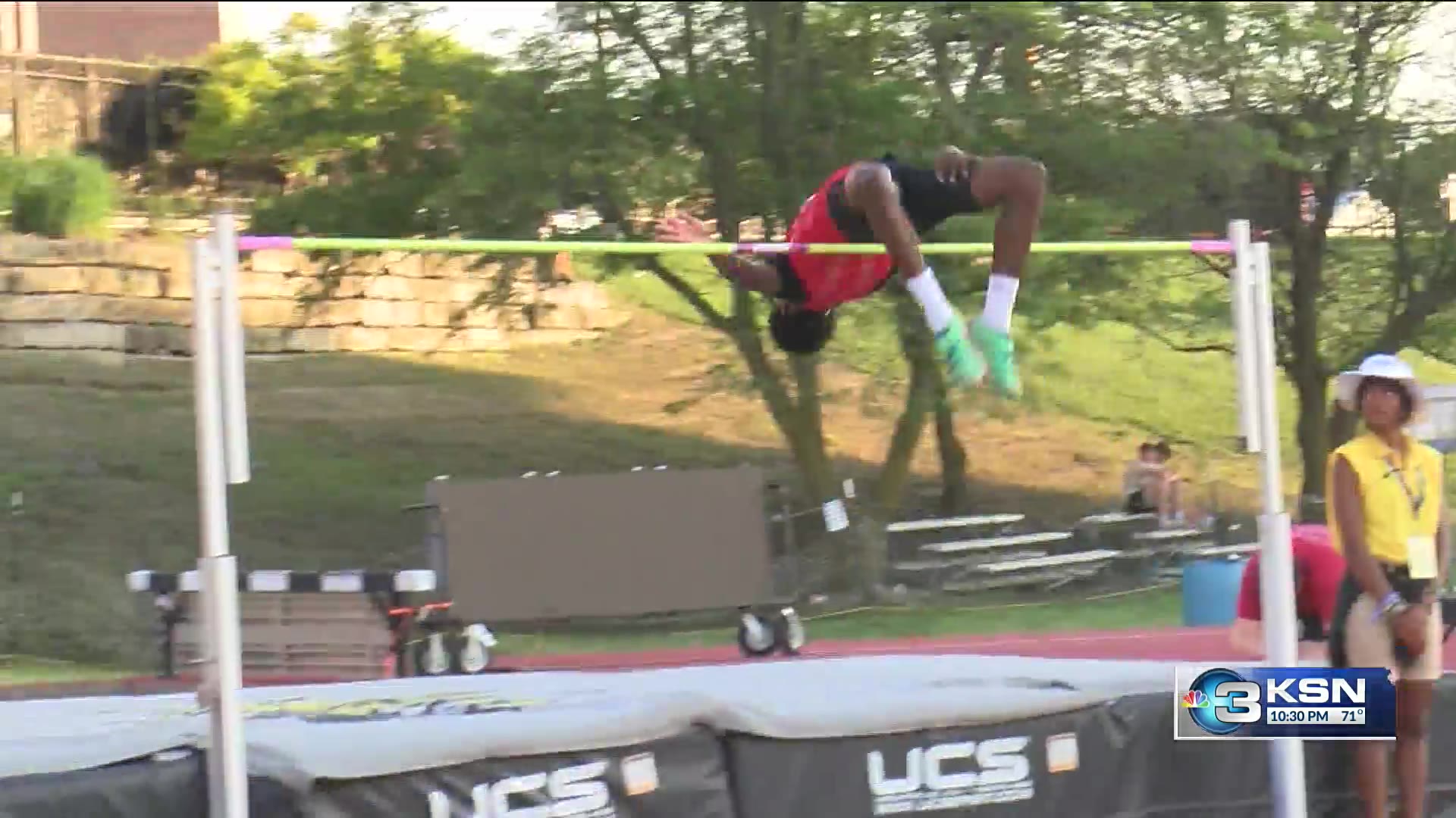 Maize’s Alan Hanna delivers historic leap at KSHSAA Track and Field Championship – KSN-TV