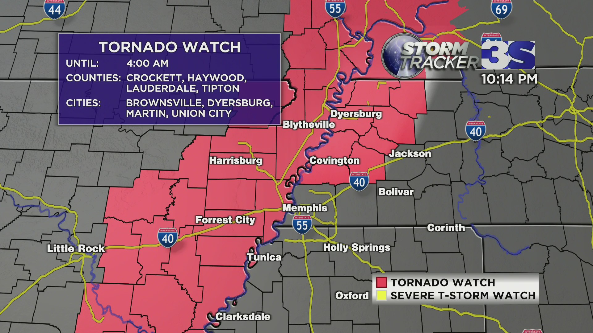 WREG Memphis Weather Sunday Night – WREG.com