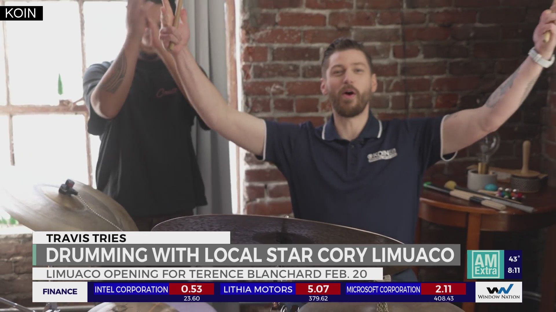 Travis Tries: Jazz Drumming – KOIN.com