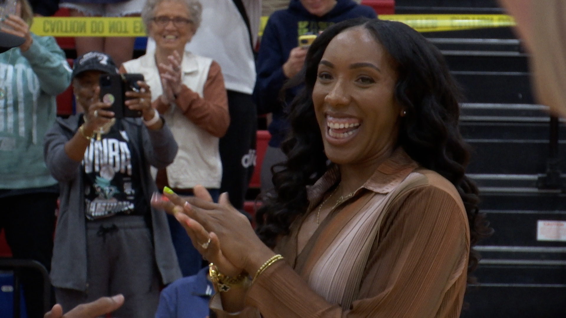 WNBA champion Kayla Thornton returns to Irvin High School for jersey ...
