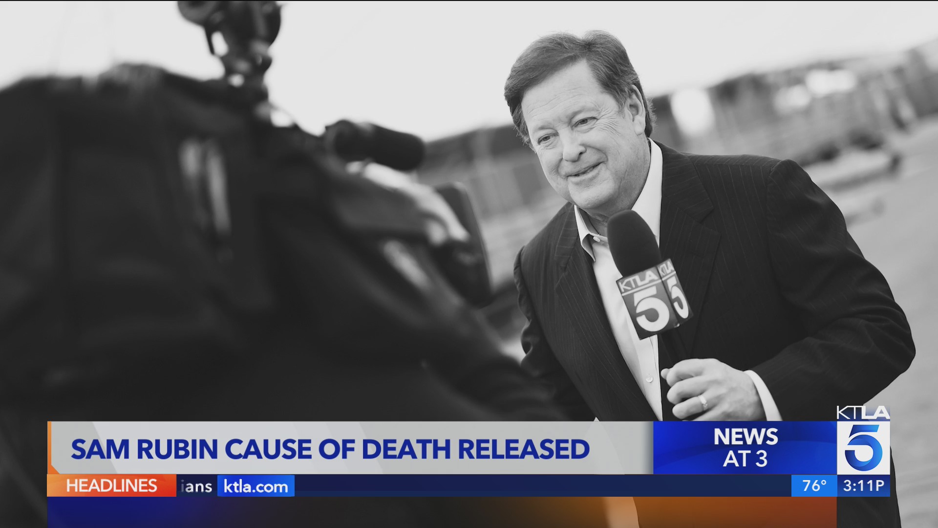 KTLA’s Sam Rubin died from heart disease – WGN-TV