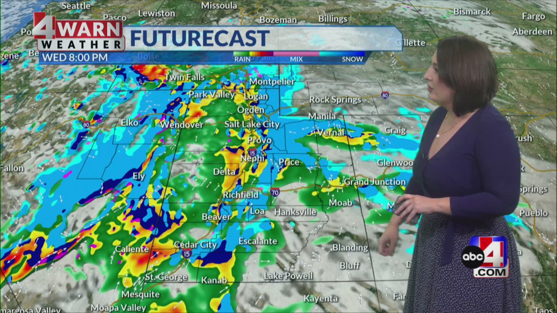 Wet weather to continue through Tuesday morning – ABC4 Utah