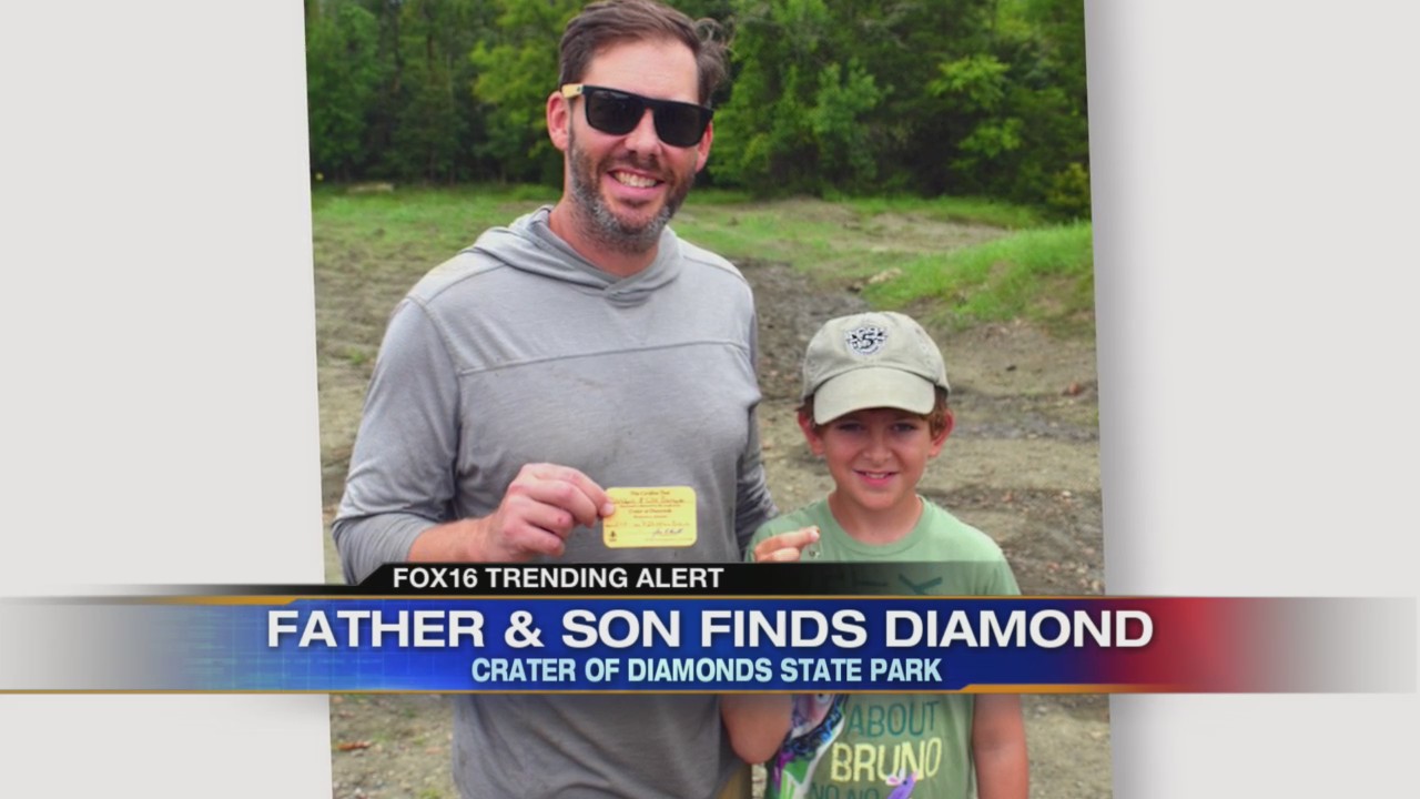 Arizona dad recalls finding 2-carat diamond with son at Crater of ...