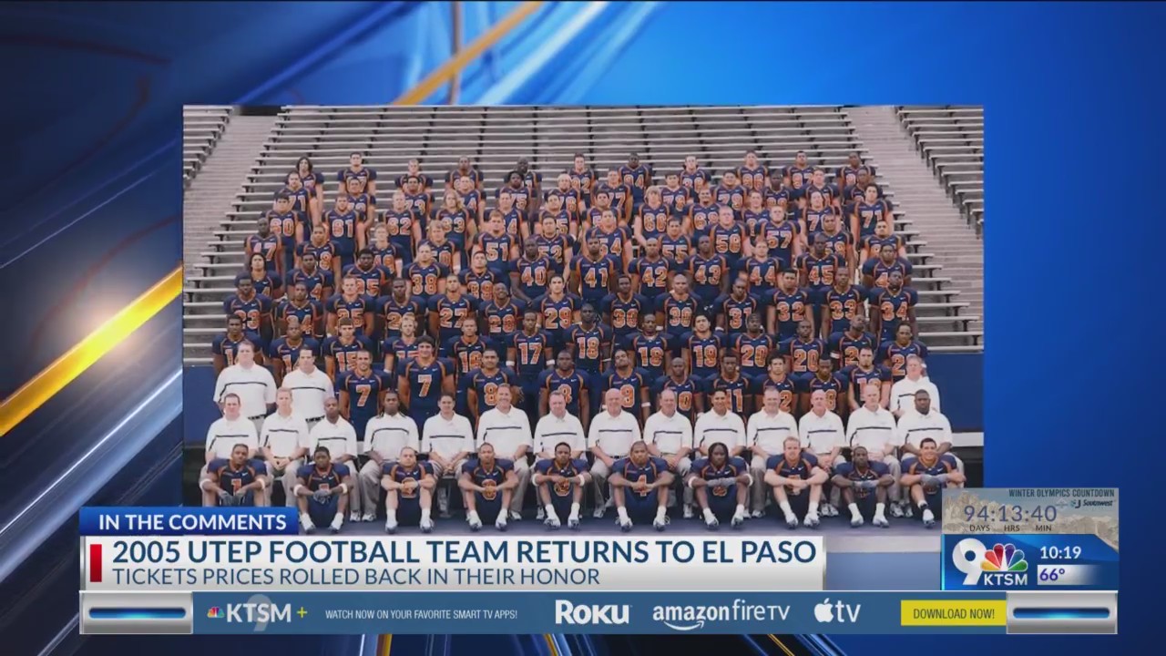 UTEP celebrates return of 2005 football team – KTSM 9 News