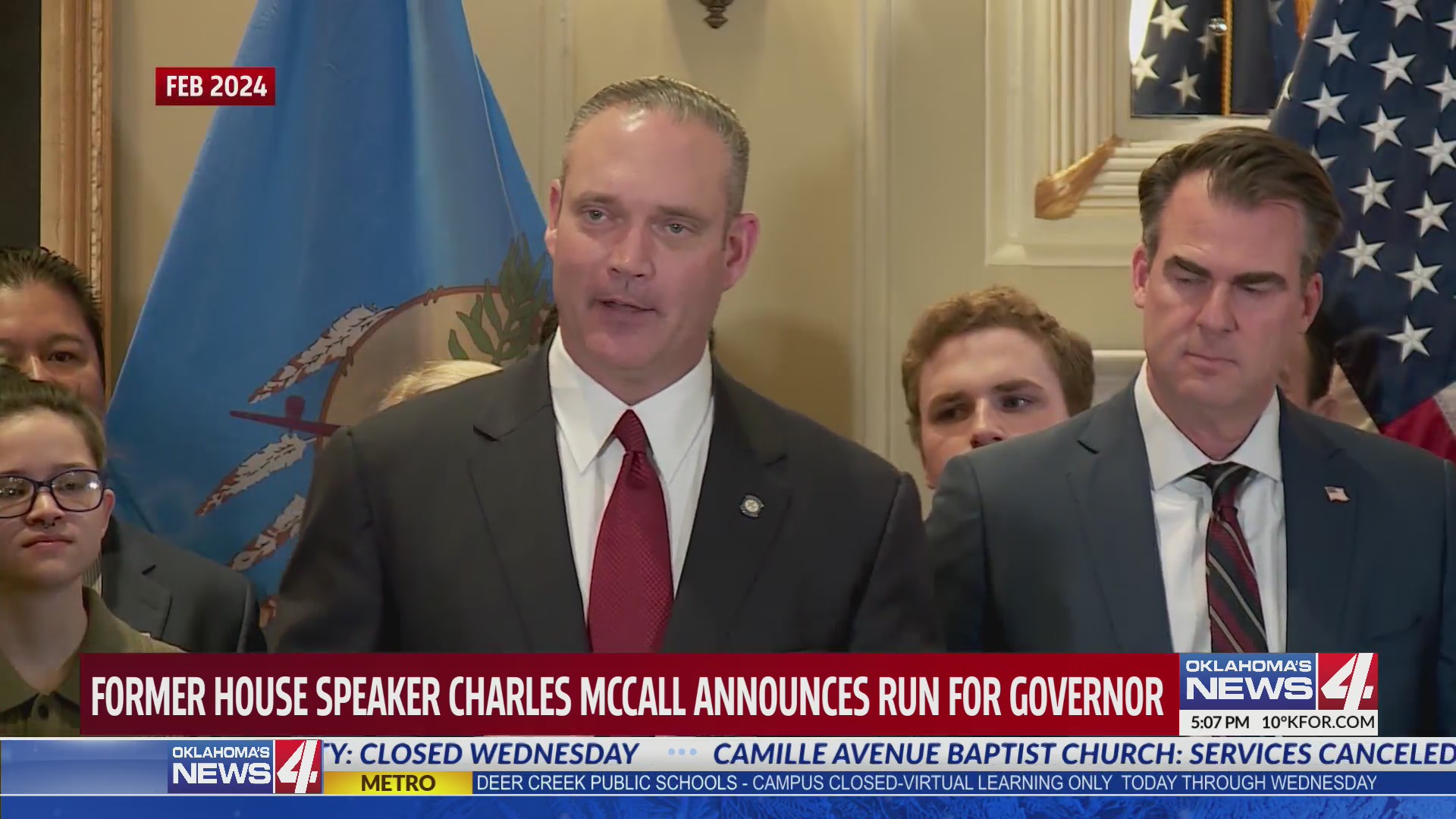 Former House Speaker Charles McCall announces run for governor – KFOR ...