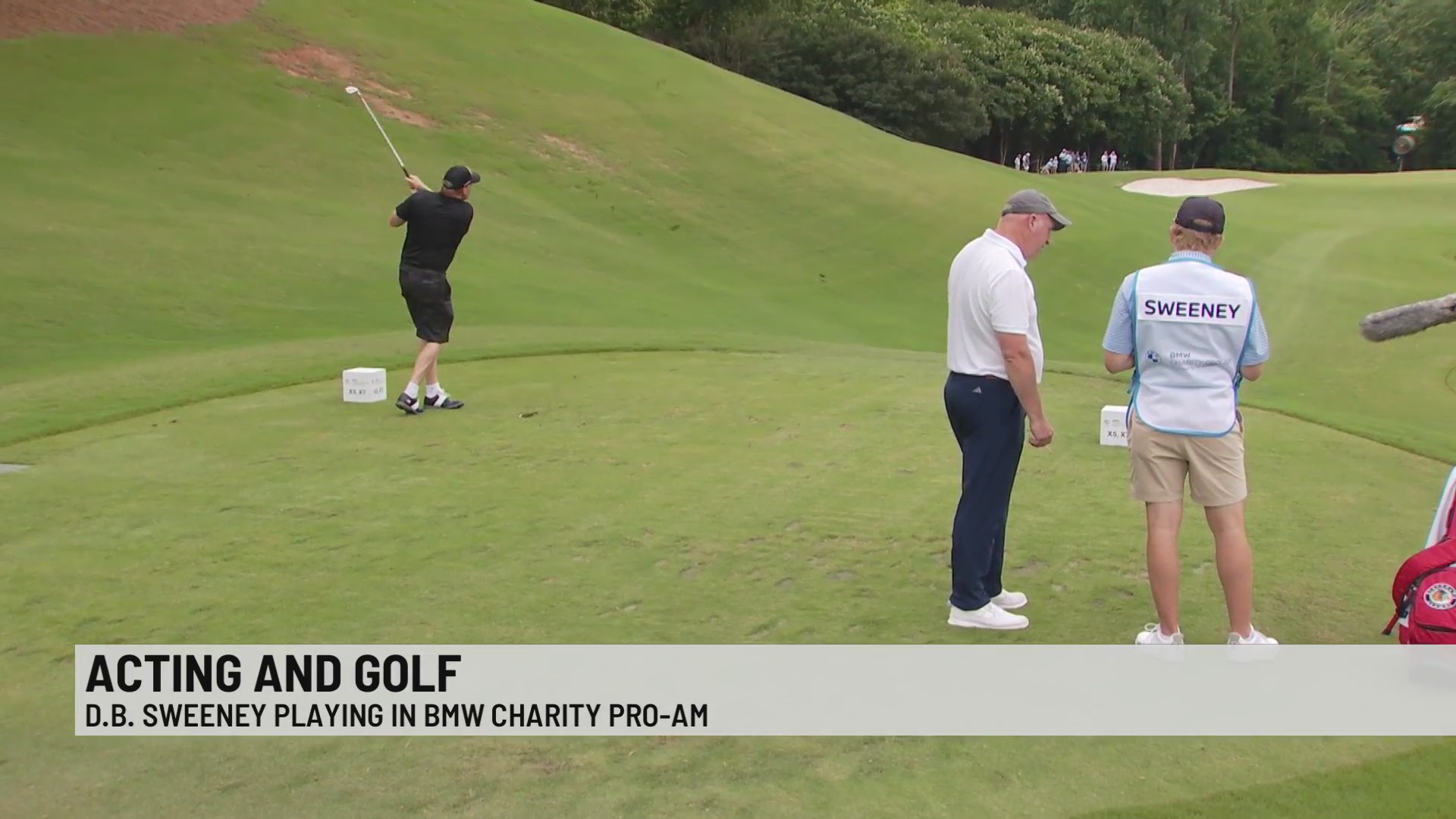 7NEWS’ Fred Cunningham golfs with D.B. Sweeney in BMW Charity Pro-Am ...