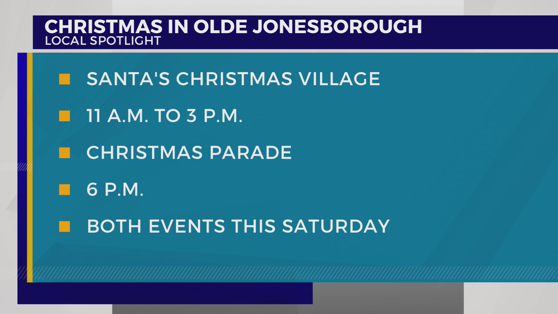 Christmas in Olde Jonesborough continues with parade, Christmas village ...