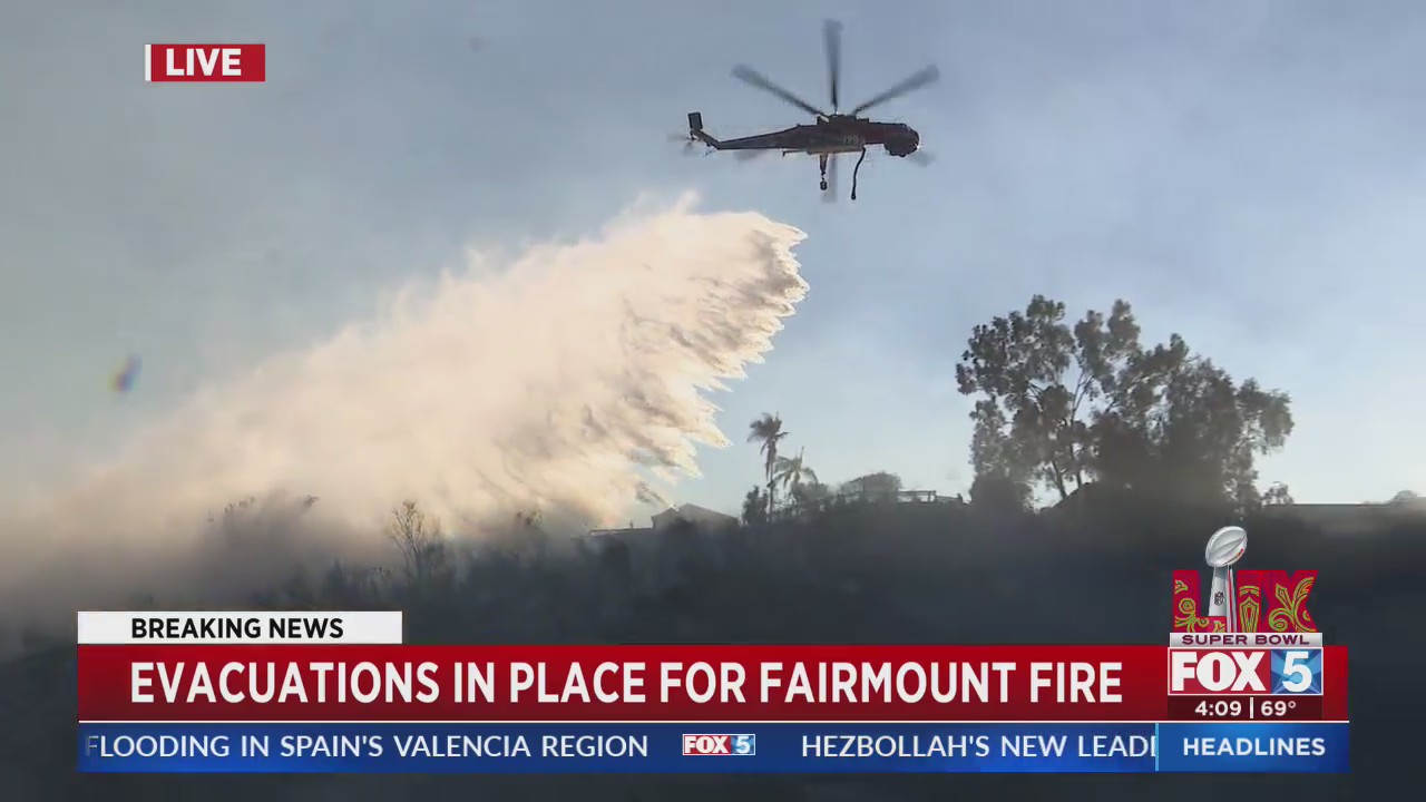 Evacuations in place for Fairmount Fire – FOX 5 San Diego & KUSI News