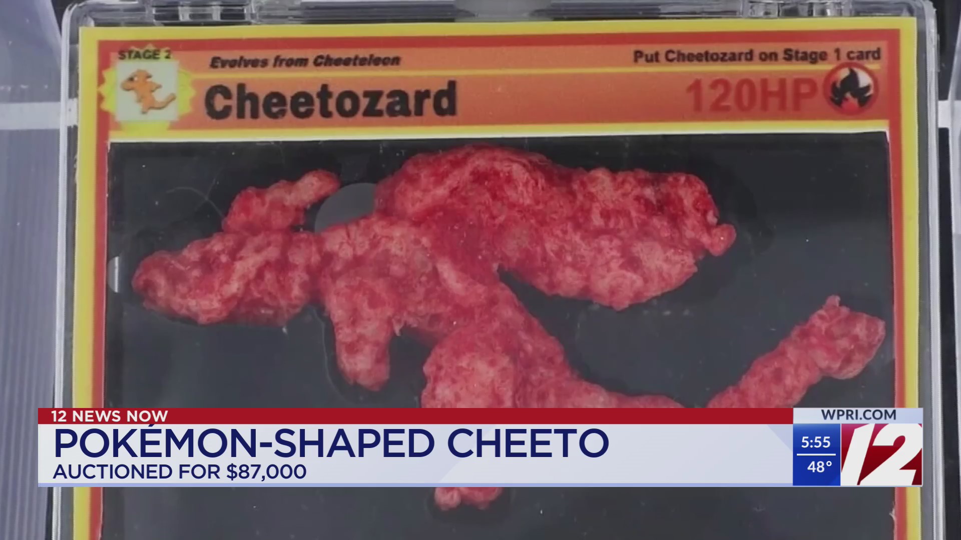 Pokémon-shaped Cheeto, ‘Cheetozard,’ sells at auction for $87,840 ...