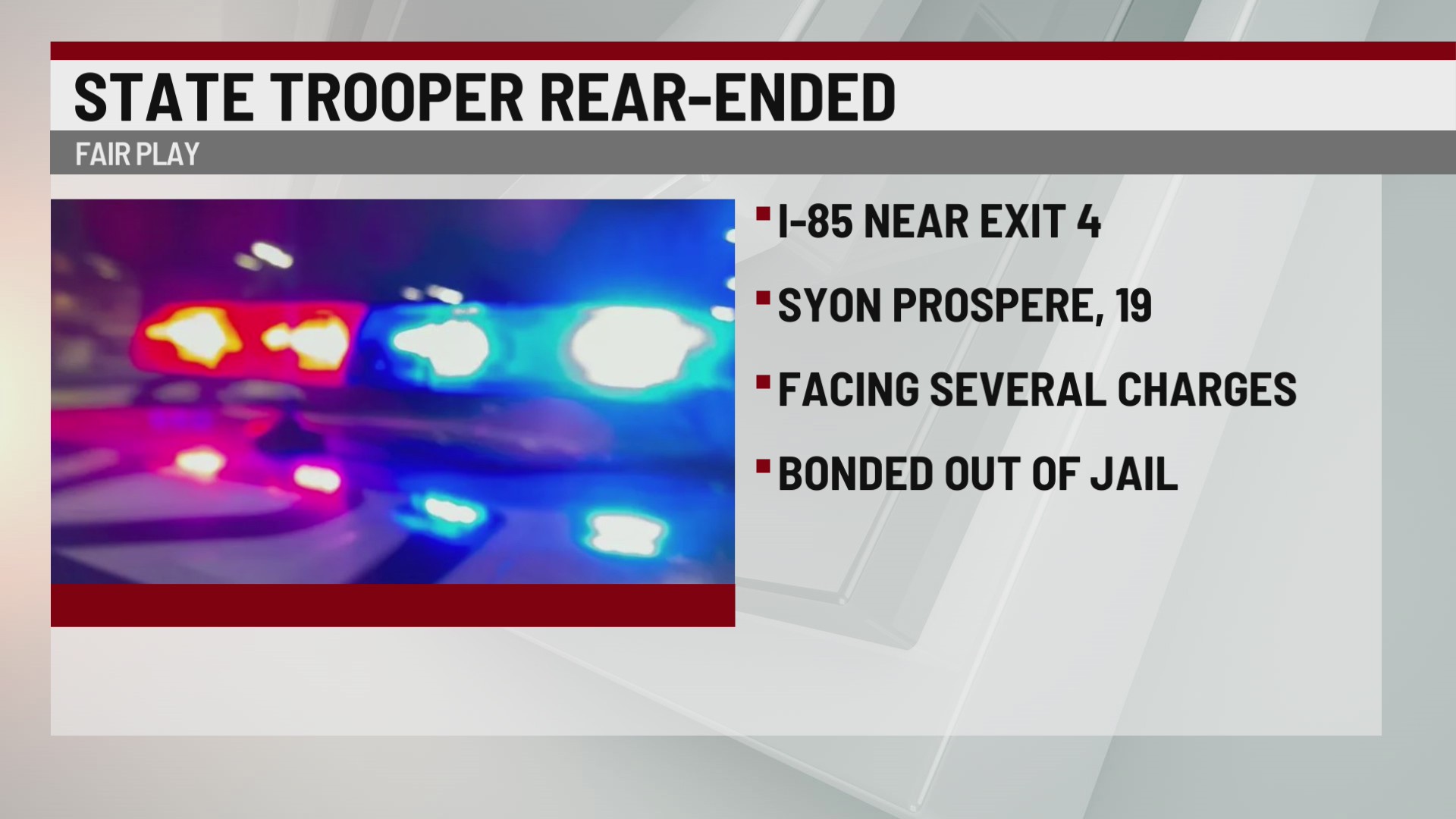 New York man arrested after hitting state trooper in Anderson County ...