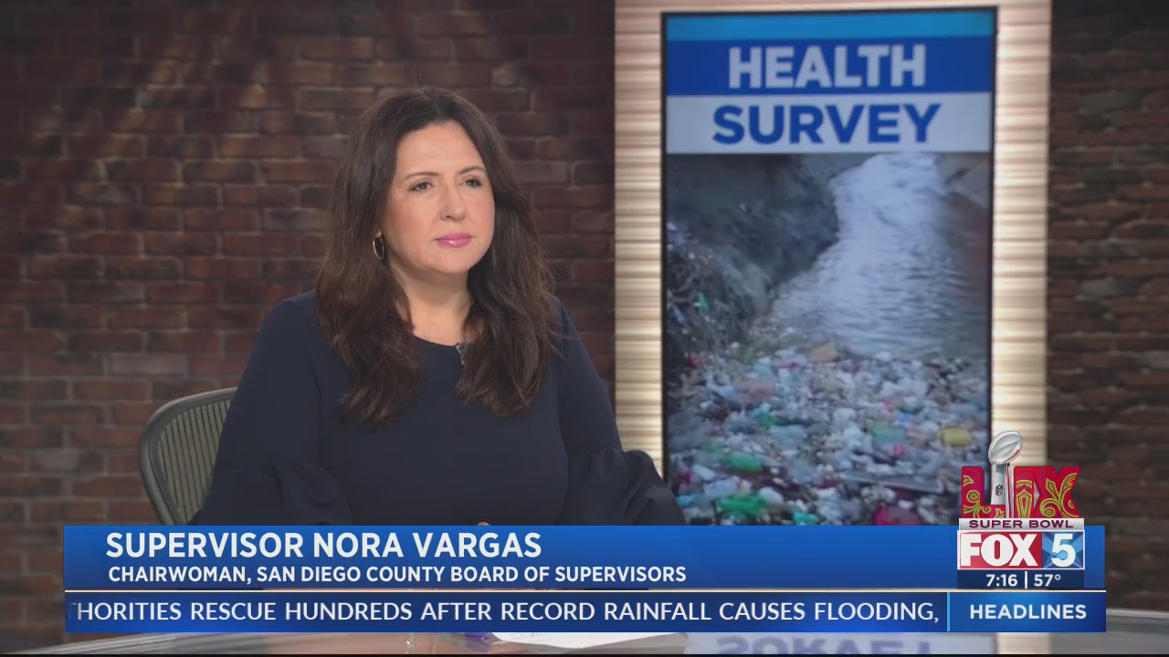 Supervisor Nora Vargas on the Tijuana River Valley Sewage Crisis – FOX 5 San Diego & KUSI News