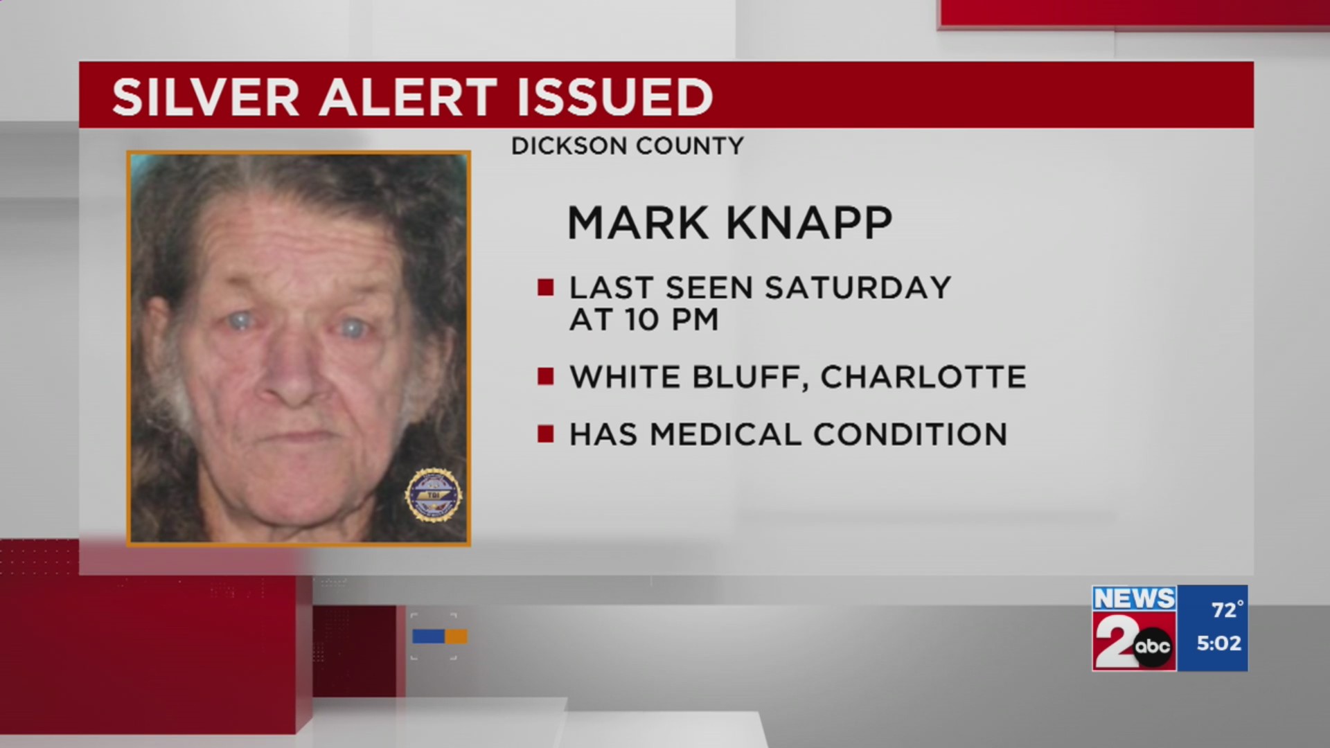 Silver Alert issued for missing Dickson County man – WKRN News 2