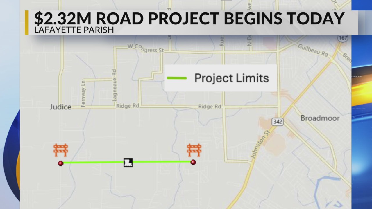 Lafayette road project begins today – KLFY.com