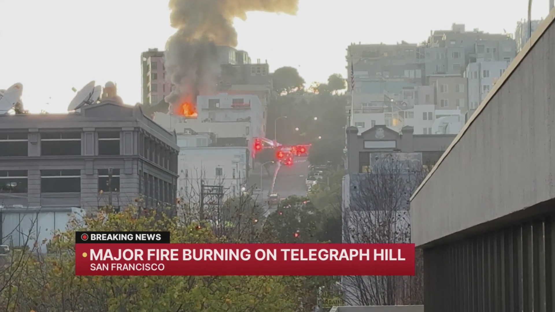 Structure fire burning on Telegraph Hill – KRON4