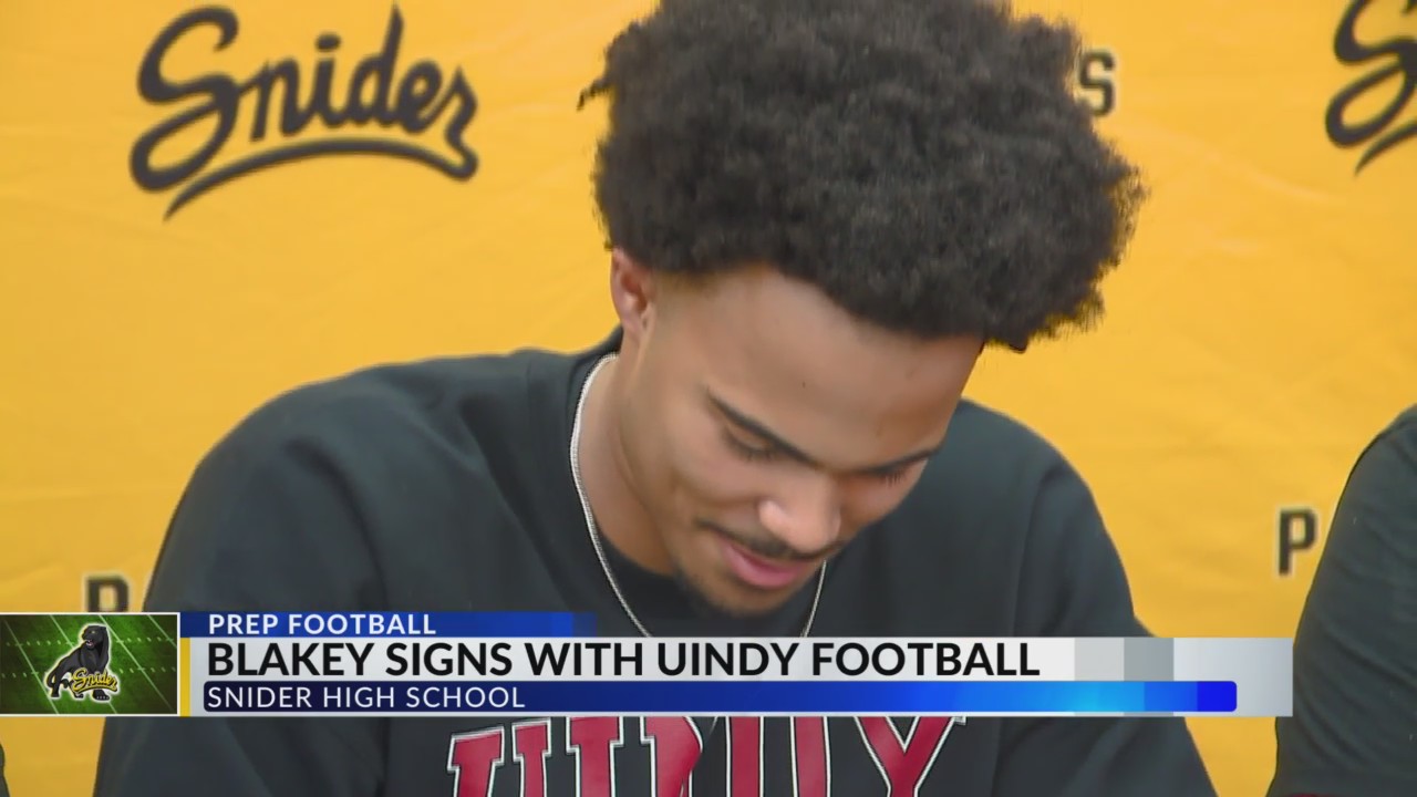 Snider’s Adam Blakey Jr. signs with the University of Indianapolis ...