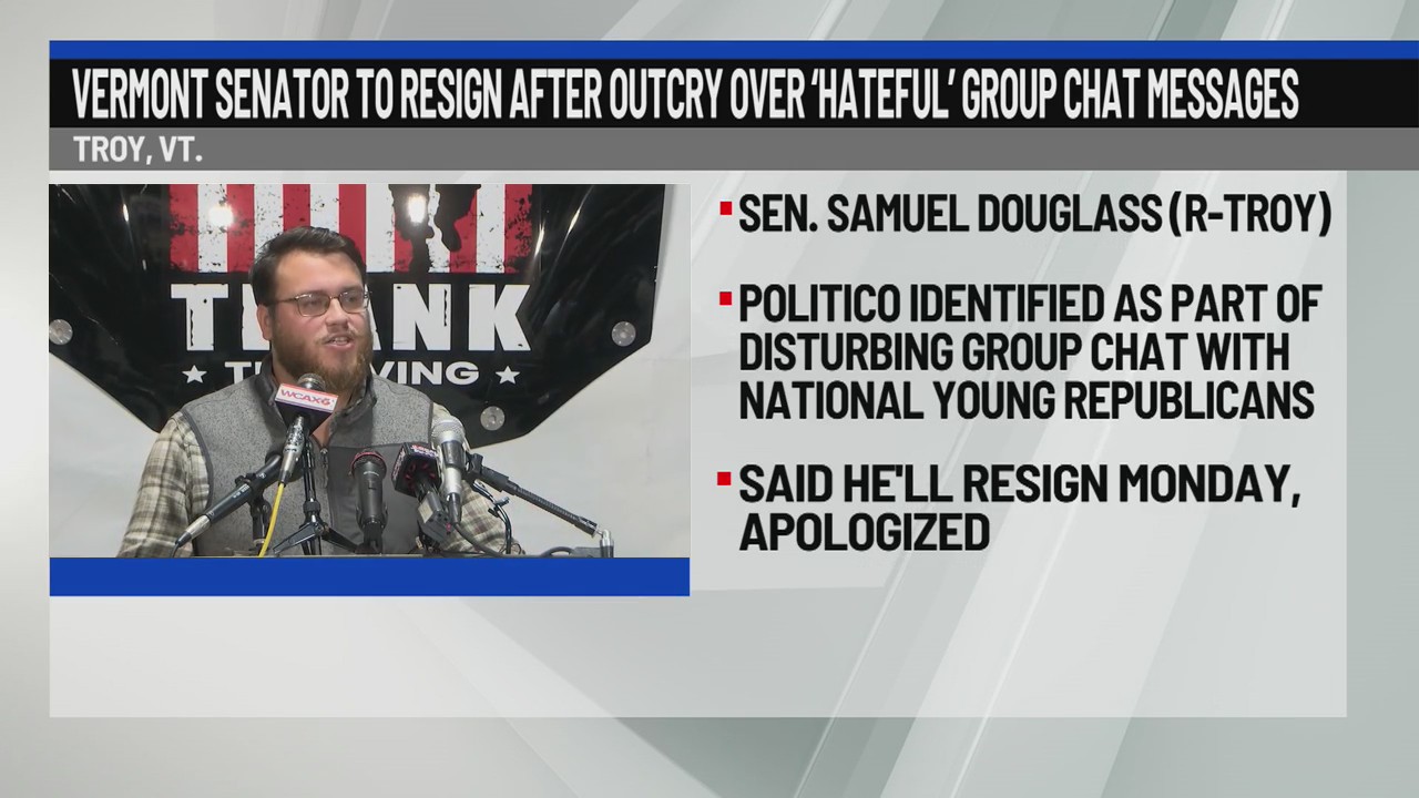 Vermont senator to resign after outcry over ‘hateful’ group chat ...