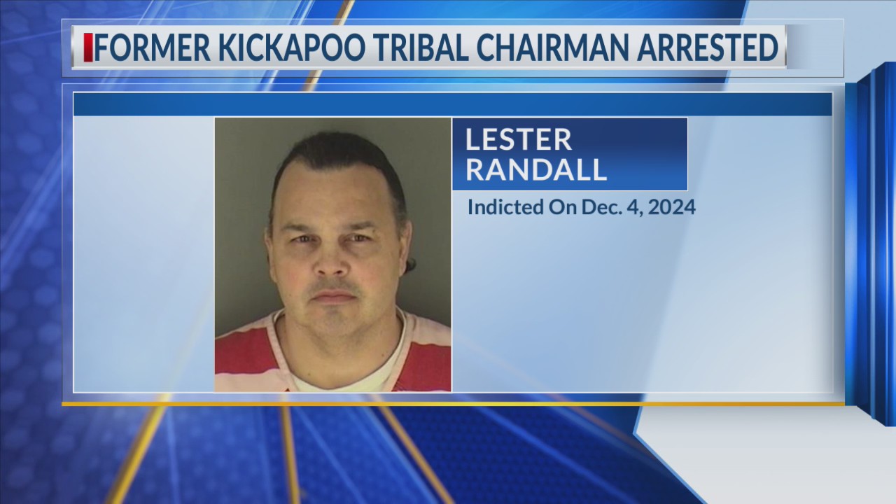 Former Kickapoo tribal chair arrested – KSNT 27 News