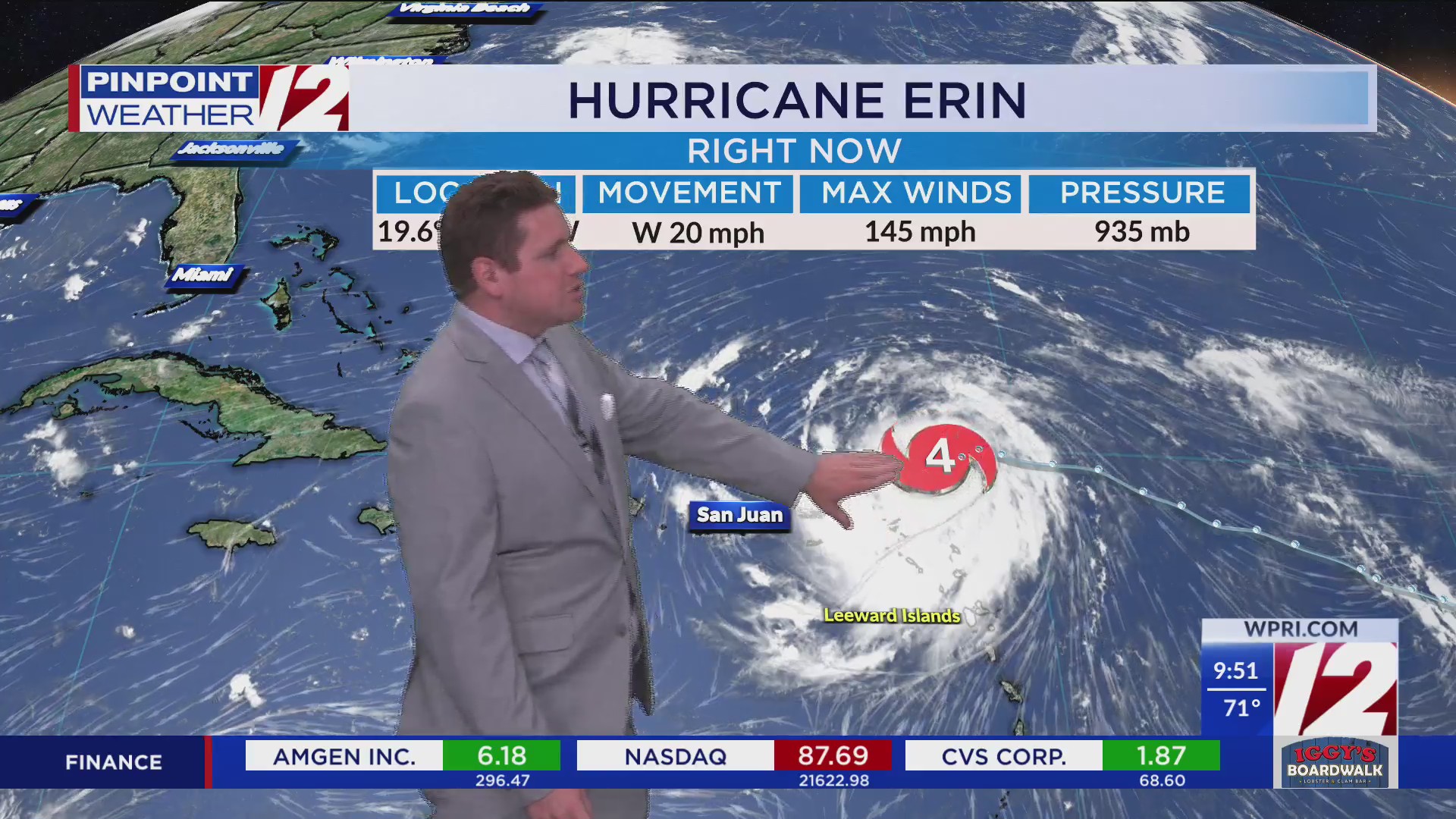 WPRI 12 Weather Forecast 8/16/25: Sunny, Pleasant Today; Tracking Major ...