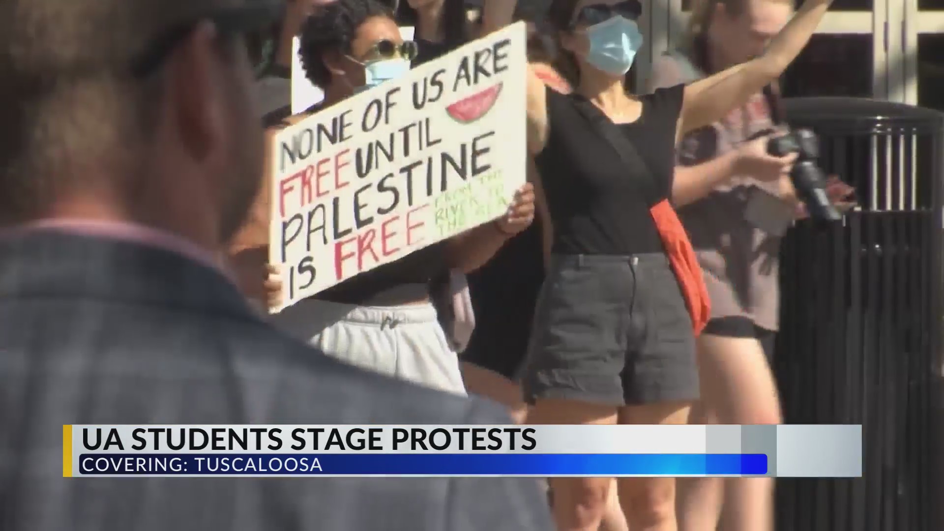 Students protest at The University of Alabama regarding Israeli ...