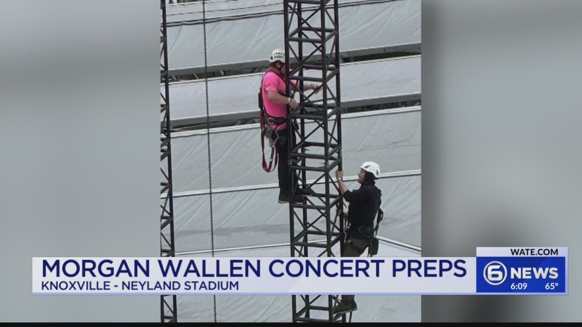 Preparations for Morgan Wallen concerts at Neyland Stadium – WATE 6 On ...