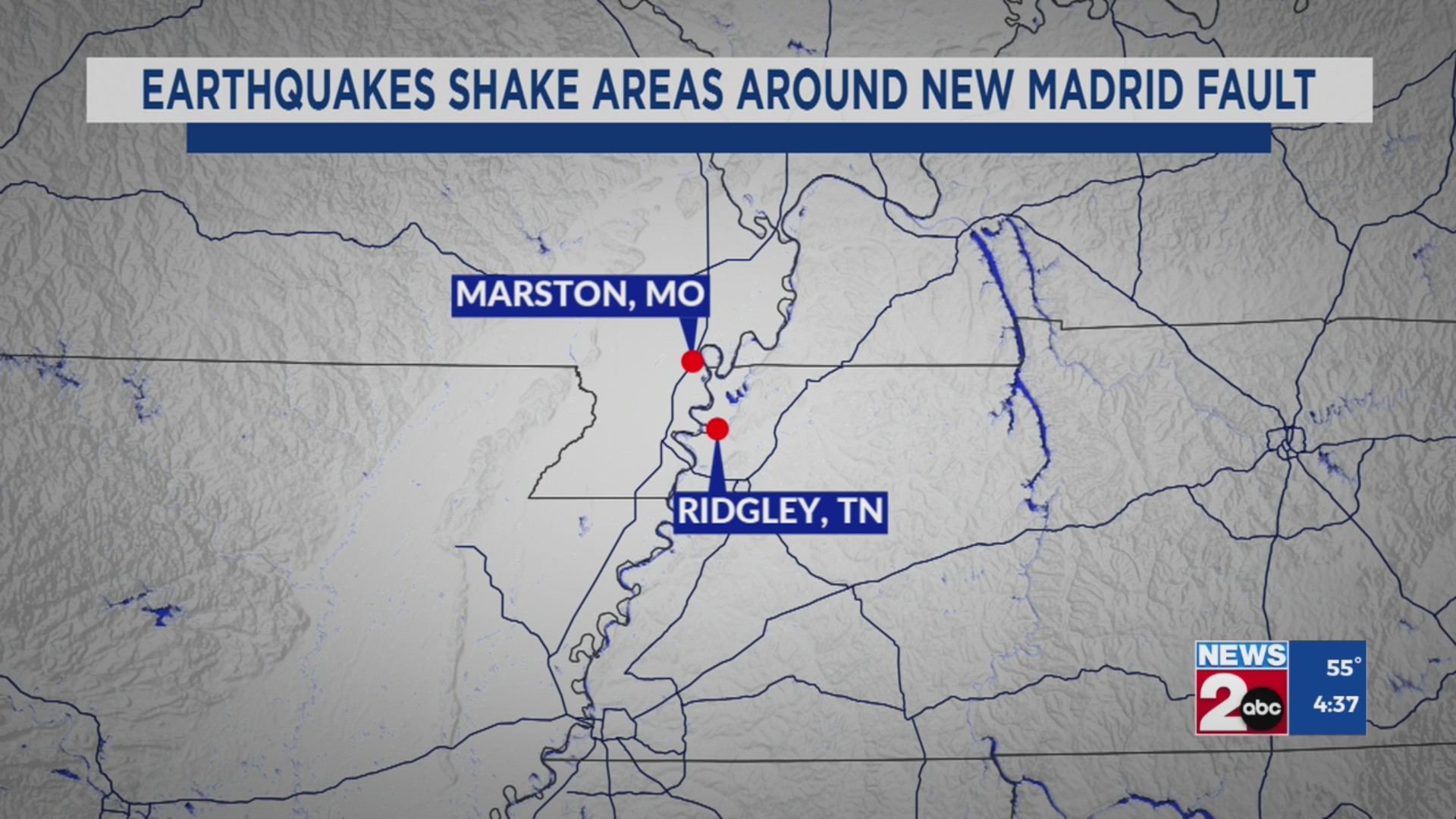 Earthquakes shake areas around New Madrid Fault Line – WKRN News 2