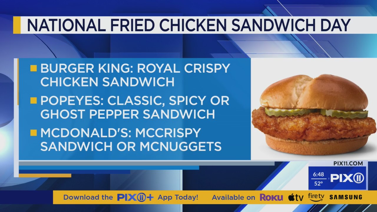 National Fried Chicken Sandwich Day: Freebies, deals, discounts – PIX11
