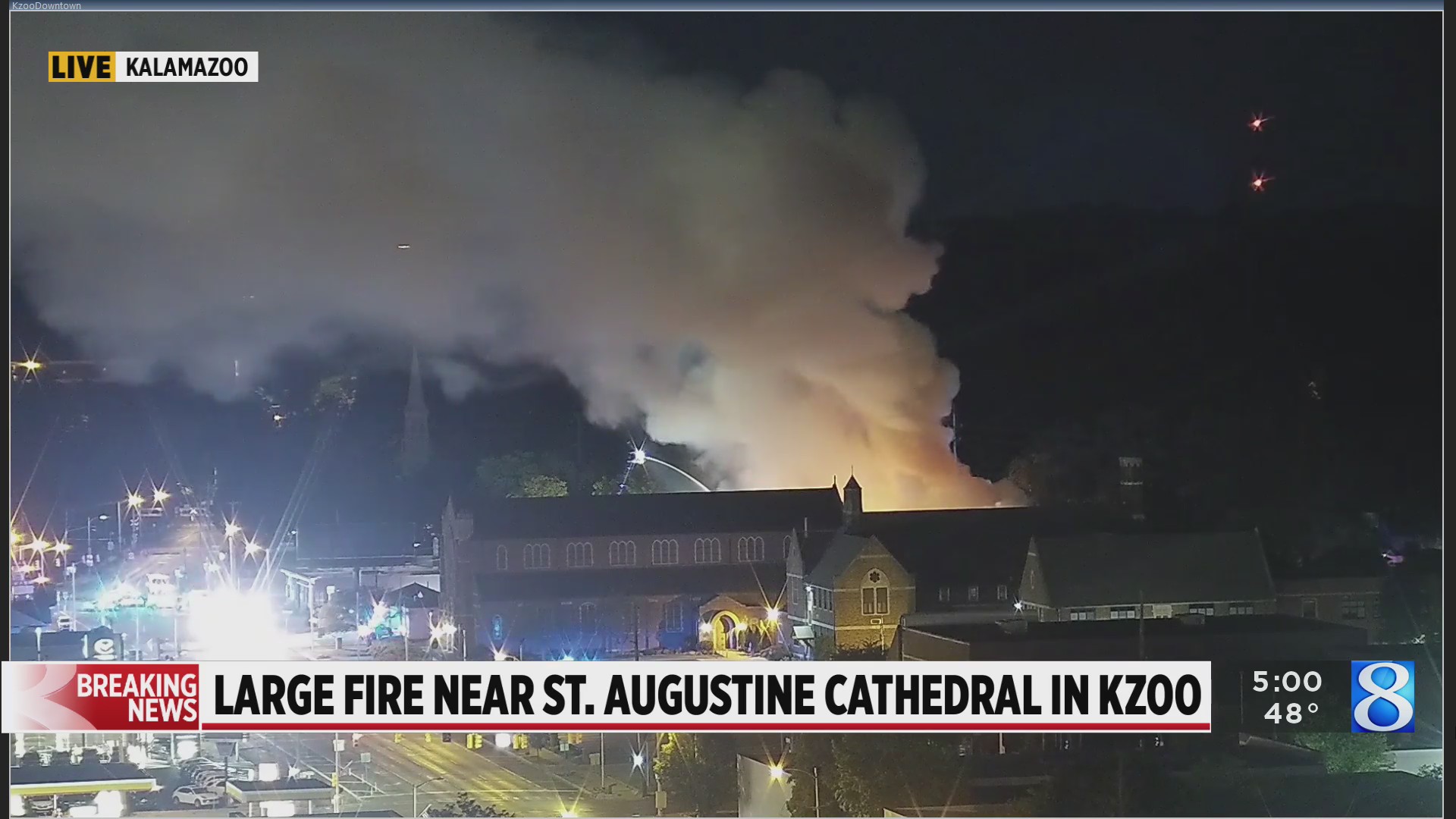 Firefighters respond to large fire near downtown Kalamazoo – WOODTV.com