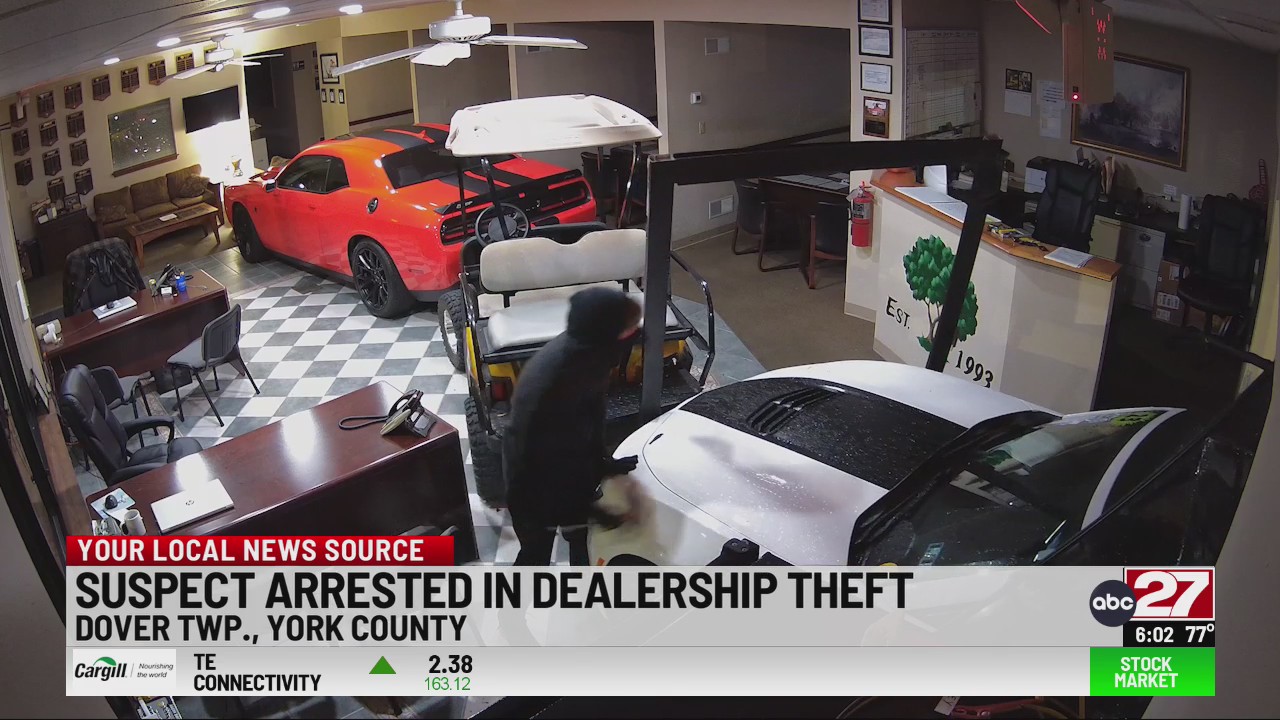 Suspect arrested in car dealership theft in York County – ABC27